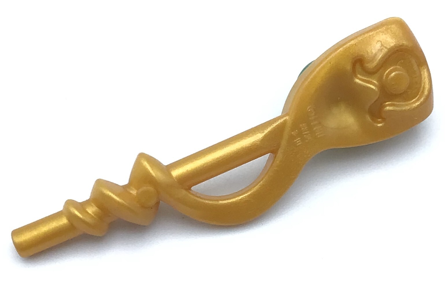 LEGO PEARL GOLD NINJAGO SERPENTINE SNAKE GENERAL STAFF ACCESSORY FOR ...