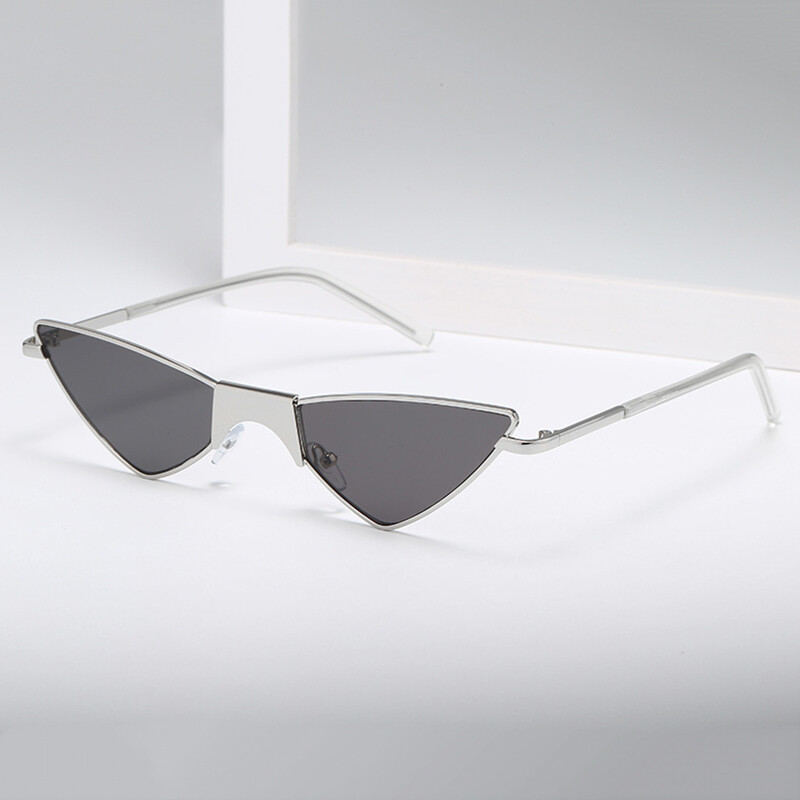Cat Eye Triangle Sunglasses Men Women Trendy Vintage Style Glasses ...