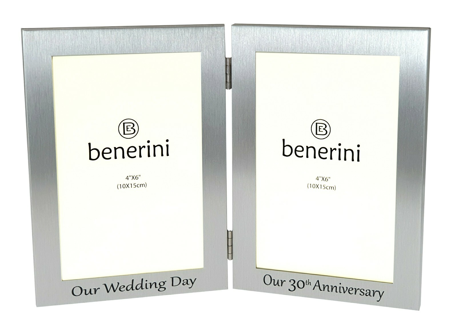 30th Pearl Wedding Anniversary Double Twin Photo Frame Our Wedding Day ...