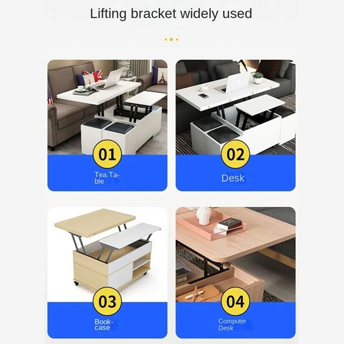 300kg Multifunctional Electric Wired Remote Control Coffee Table Dining ...