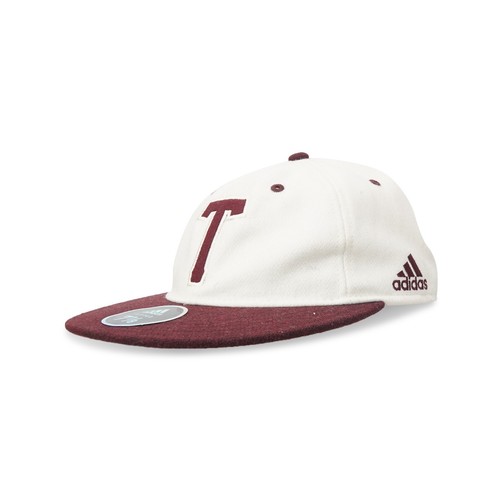 Troy Trojans Adidas NCAA Authentic Baseball (Cream/Maroon) Fitted Cap ...