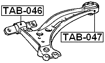 Rear Bushing, Front Control Arm Fits Toyota 48068-33010, 48068-33020 ...