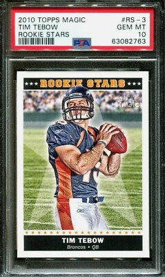 2010 Topps Magic🔥 Tim Tebow 🔥Rookie Stars 🔥RC 🔥Rookie Card🔥 PSA 10 | eBay