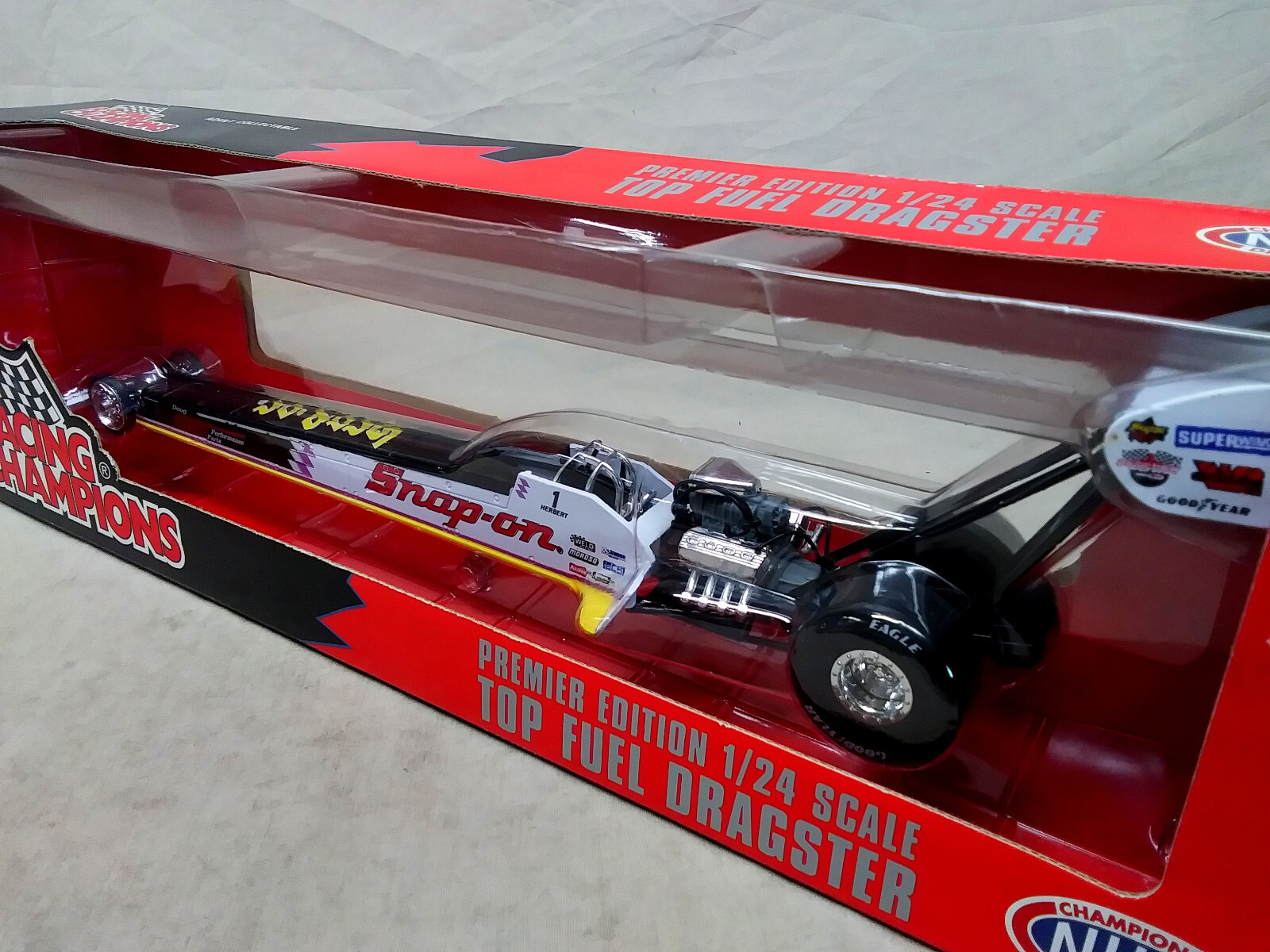 Vintage NHRA Doug Herbert Snap-on 1996 Top Fuel Dragster RC 1-24 | eBay