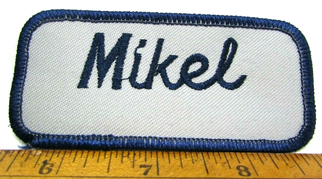 Mikel Name Jacket Patch Personalized Employee Work Shop Uniform ...