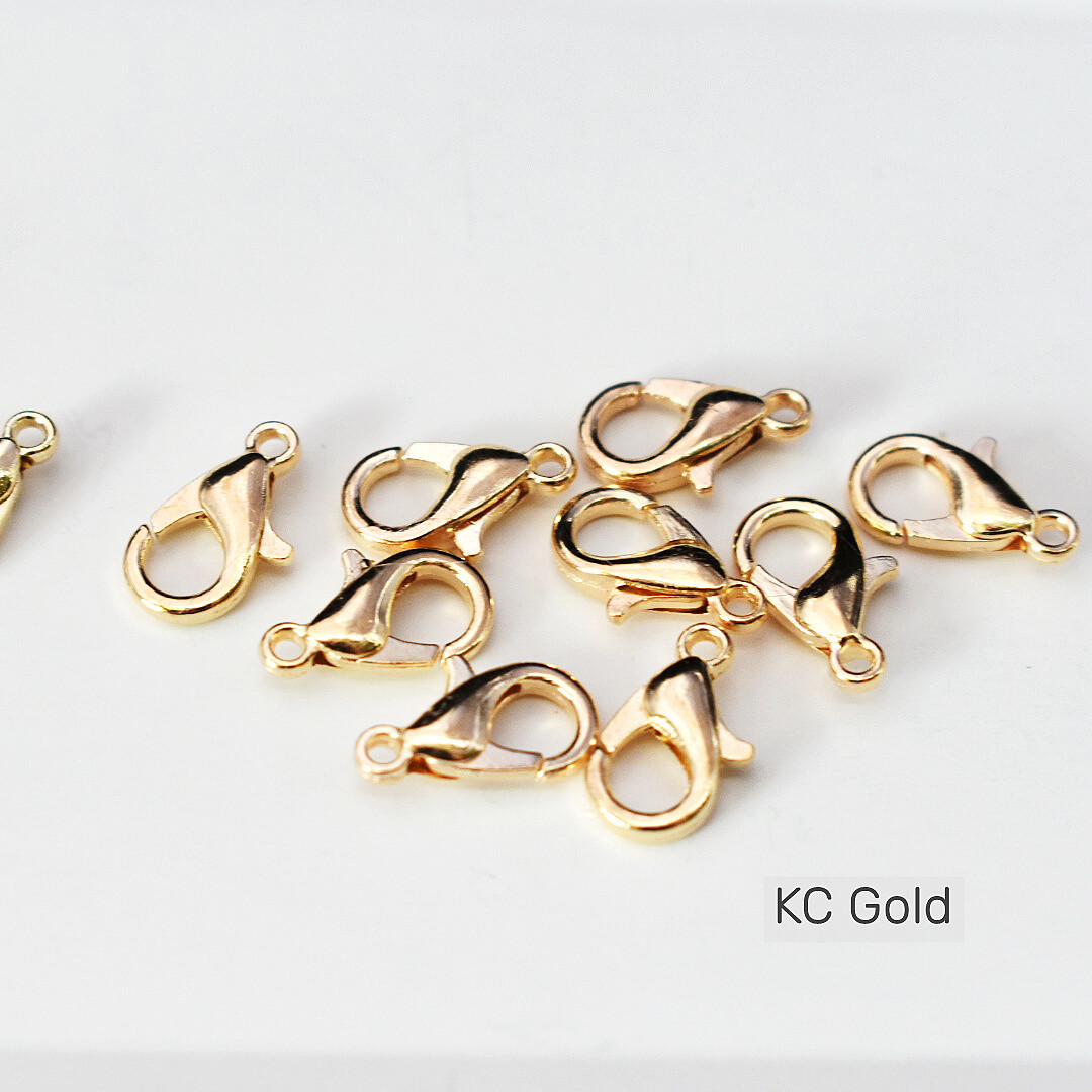 50Pcs Lobster Clasps Trigger Fastener Necklace Bracelet Claw 10 12 14 ...