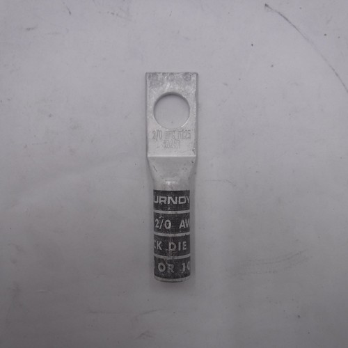 6 Pack Burndy Compression Cable Lugs N125 2/0 AWG N125 YA26N Black Die ...
