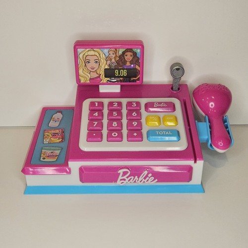 Barbie Cash Register Sounds Counting Shopping Kids Learning Toy Credit ...