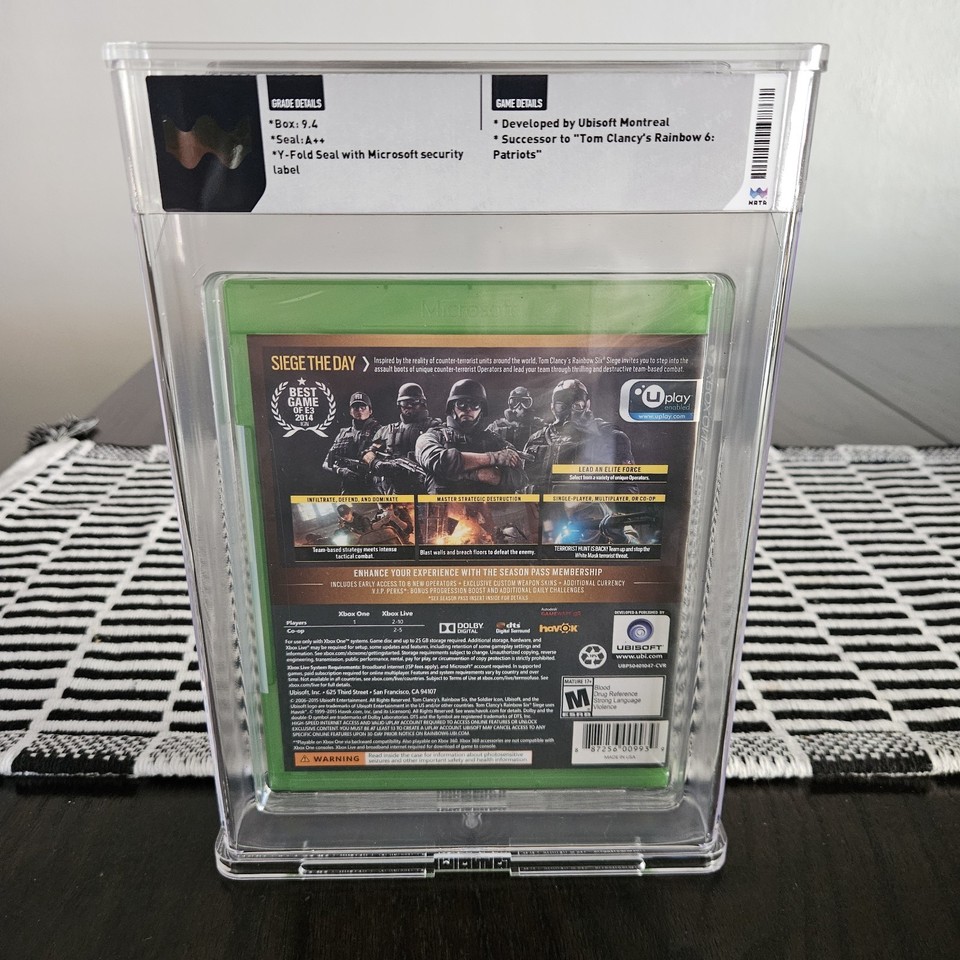 TOM CLANCY’S RAINBOW SIX SIEGE First Print GOLD EDITION - XBOX ONE | eBay