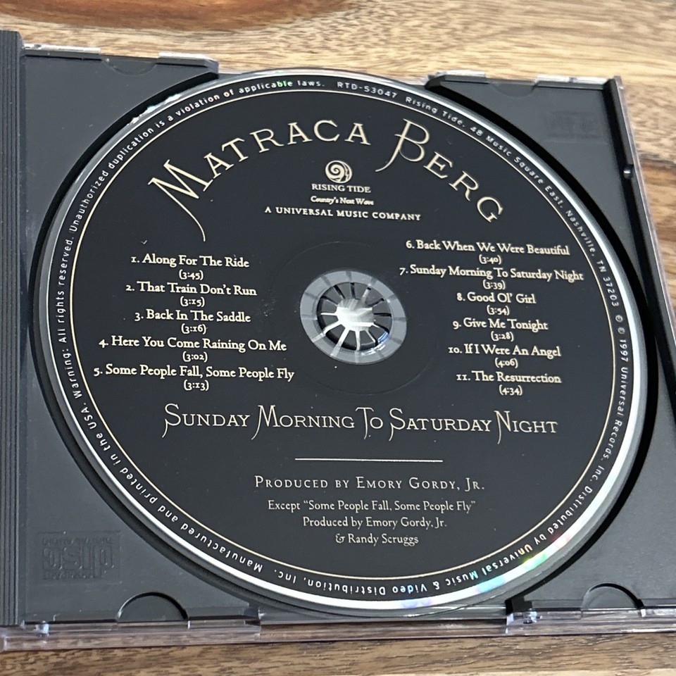 Sunday Morning to Saturday Night by Matraca Berg (CD) 601215304725| eBay