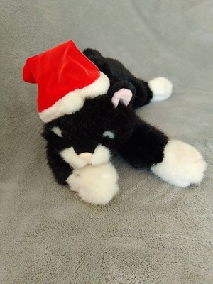 Russ Berrie Christmas Buttons Cat Soft Toy Plush. 11" | eBay UK