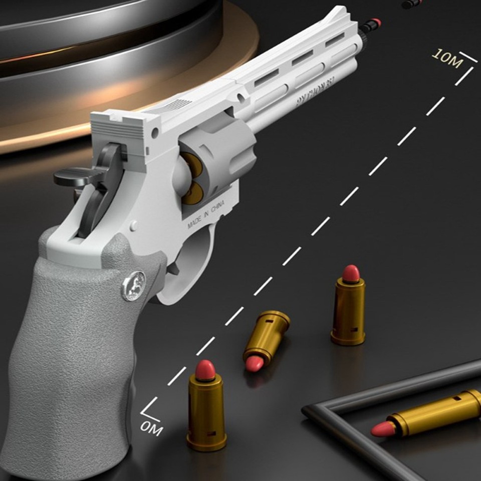 Revolver Soft Bullet Toys Gun Blasters Gun Pistol with Foam Pellet ...