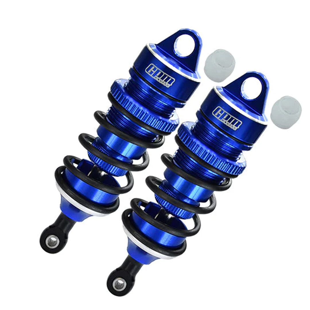 NEW GPM Aluminum 6061-T6 Rear Adjustable Spring Dampers 88mm Blue for ...