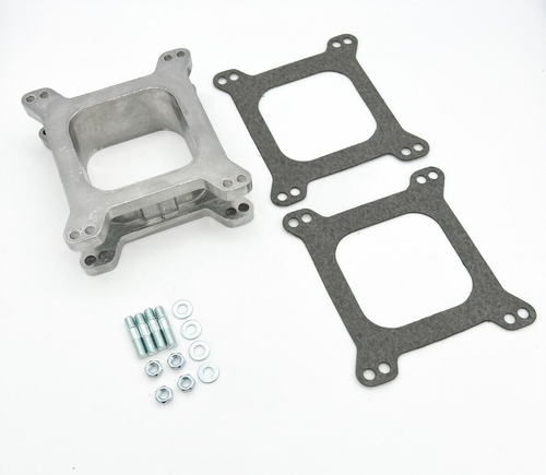 2" Inch Aluminum Carb Carburetor Spacer 4BBL Open Center w/ Studs ...