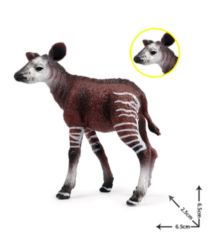 6.5cm Mini Okapi PVC Toy Wild Animal Figure Doll Kids Gift | eBay