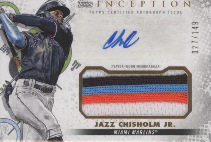 2022 Topps Inception - Inception Autograph Patch Jazz Chisholm #IAP-JCM ...