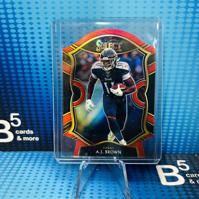 2020 Select AJ Brown Tennessee Titans Concourse Red Die Cut #43 | eBay