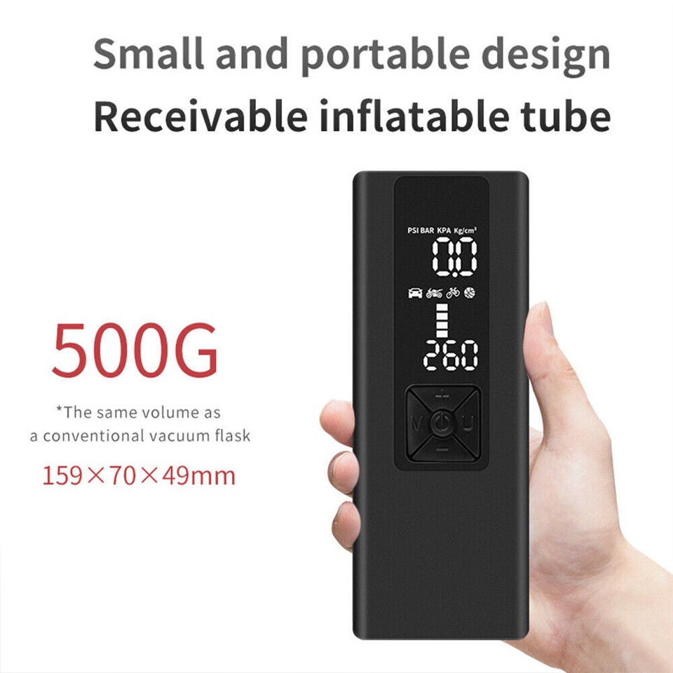 Air Moto Air Pump Tire Inflator Portable Air Compressor Air Pump for ...