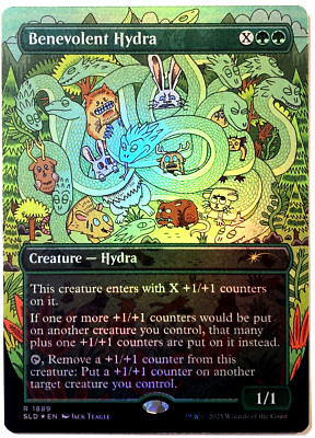 MTG Benevolent Hydra RAINBOW FOIL Secret Lair Drop Series 1889 NM | eBay