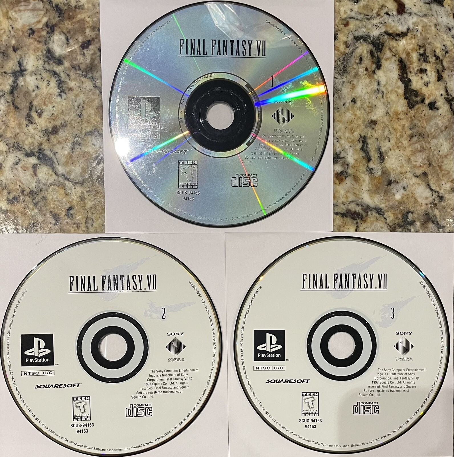 Final Fantasy VII, 7 - Sony PlayStation 1, PS1 | DISCS ONLY | INV# M150 ...