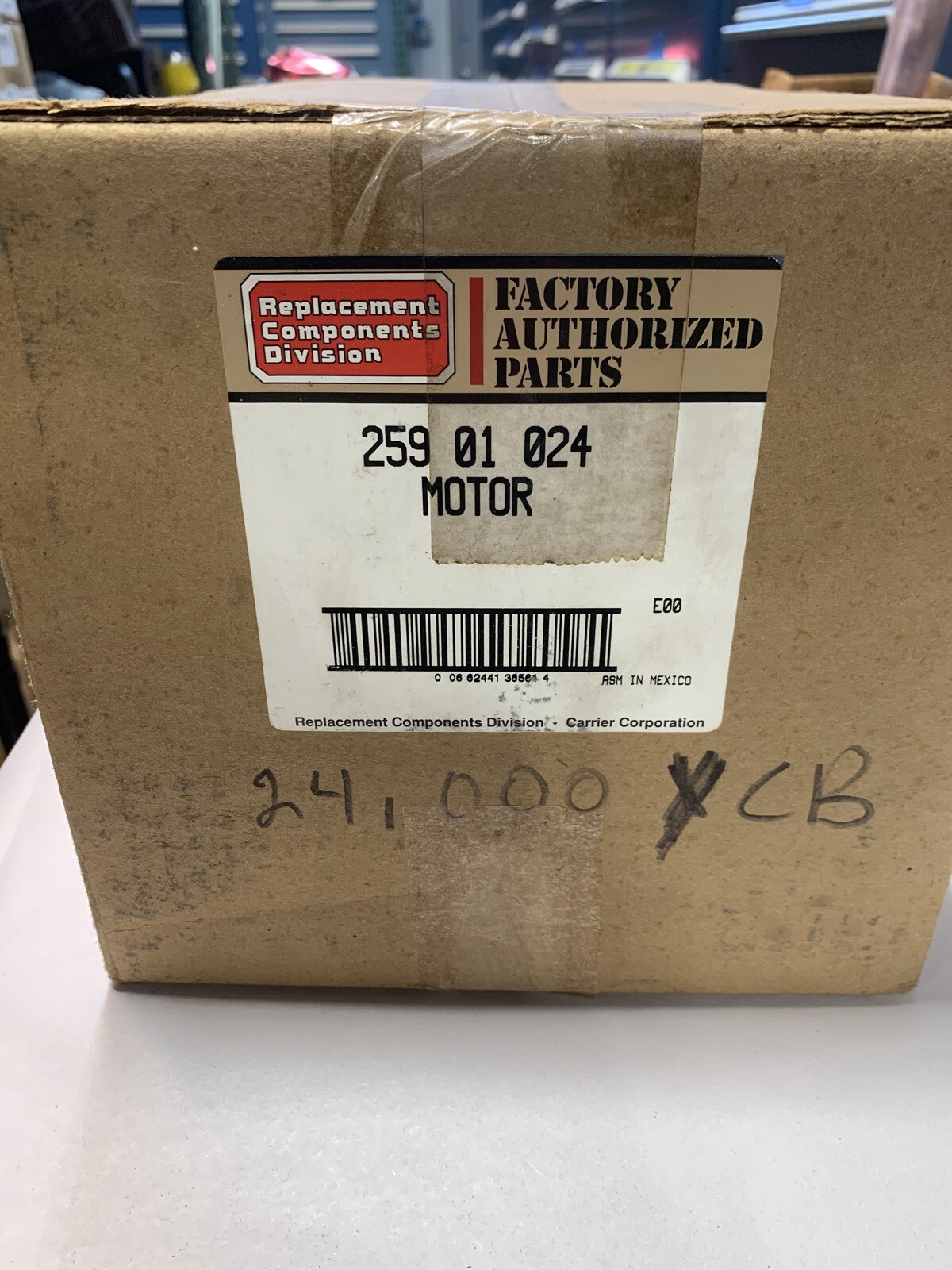 CARRIER 25901024 AC CONDENSER FAN MOTOR, 230V, 1PH, 1/4HP, 5KCP39HG ...