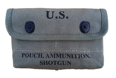U.S. WWI WWII 1942 OD Green Shotgun Shell Pouch Ammunition Pouch ...