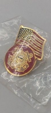 US COAST GUARD Lapel PIN US Flag | eBay