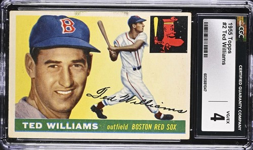 1955 Topps #2 Ted Williams Boston Red Sox HOF CGC 4 VG/EX | eBay