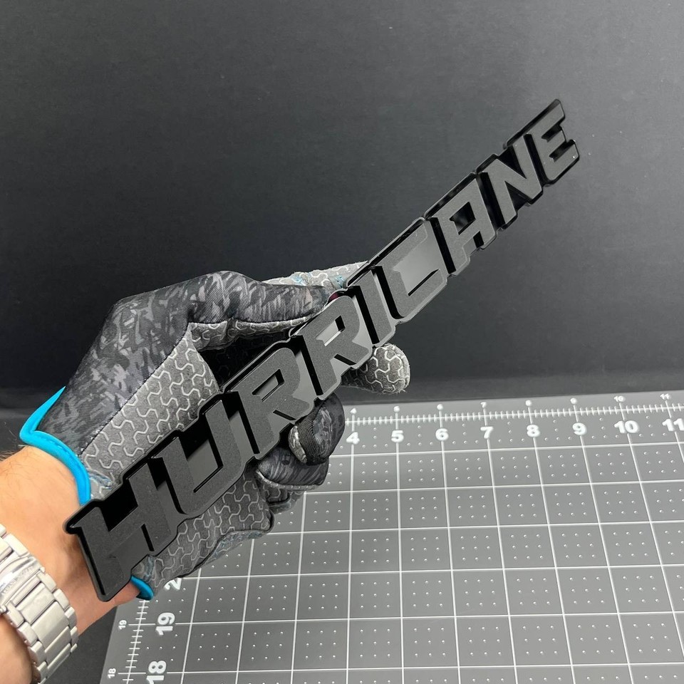 1PC HURRICANE 3D Multicolor Acrylic Emblem Badge for Car SUV or Truck ...