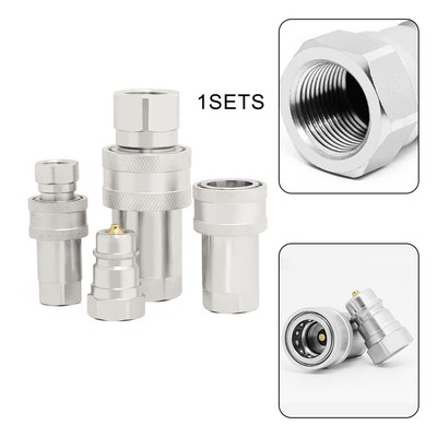 Oil Pipe Connection Release Fitting Hydraulic Connector Plumbing Carbon ...