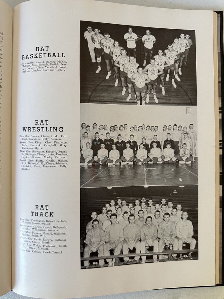 1960 The Bomb Virginia Military Institute yearbook history genealogy ...