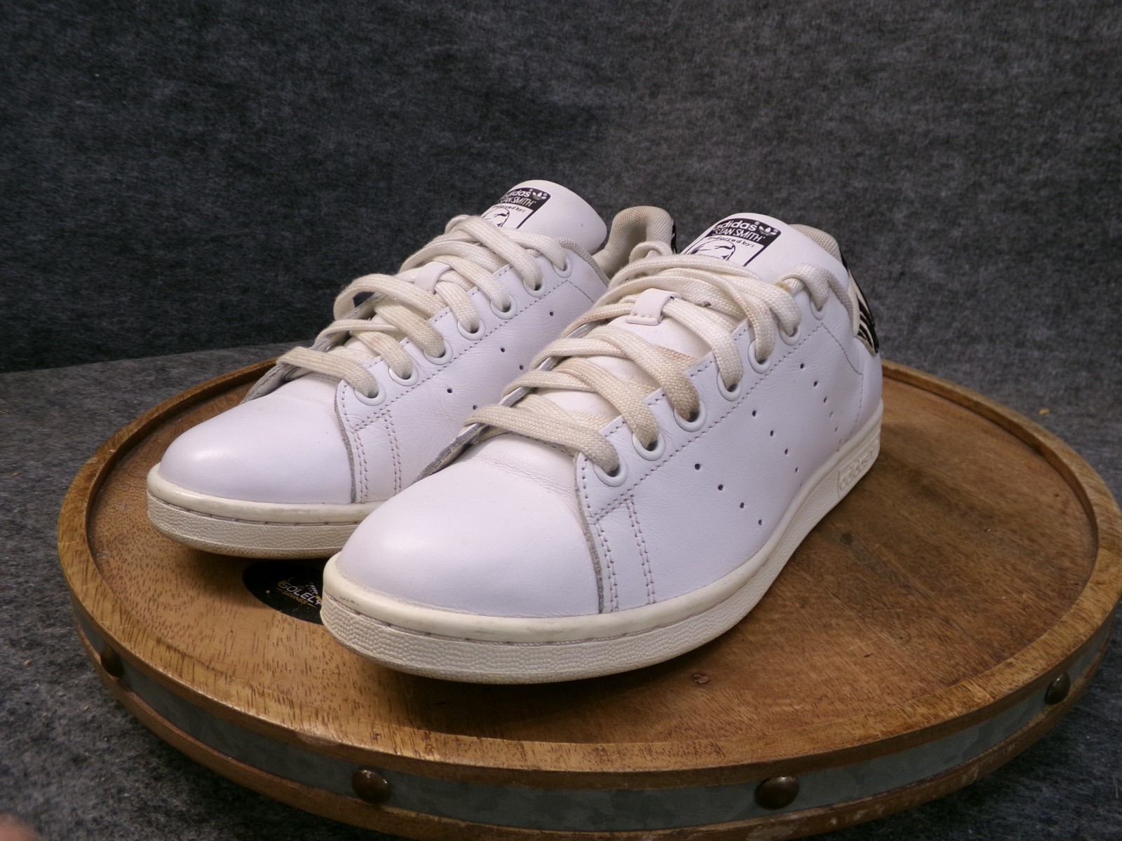 Adidas Stan Smith Zebra Print Sneakers Shoes White Black Womens Size 8 ...