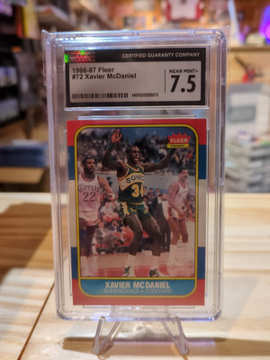 1986-87 Fleer Basketball #72 Xavier McDaniels CGC 7.5 | eBay