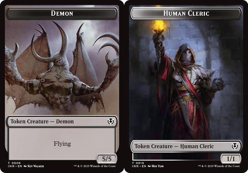 4x Demon (6) // Human Cleric (19) Token MTG Innistrad Remastered NM ...
