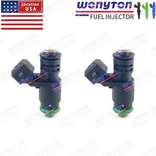 2pcs Upgrade 8 Holes Fuel Injectors For Harley FLH FLTR FLHT IWP-043HD ...