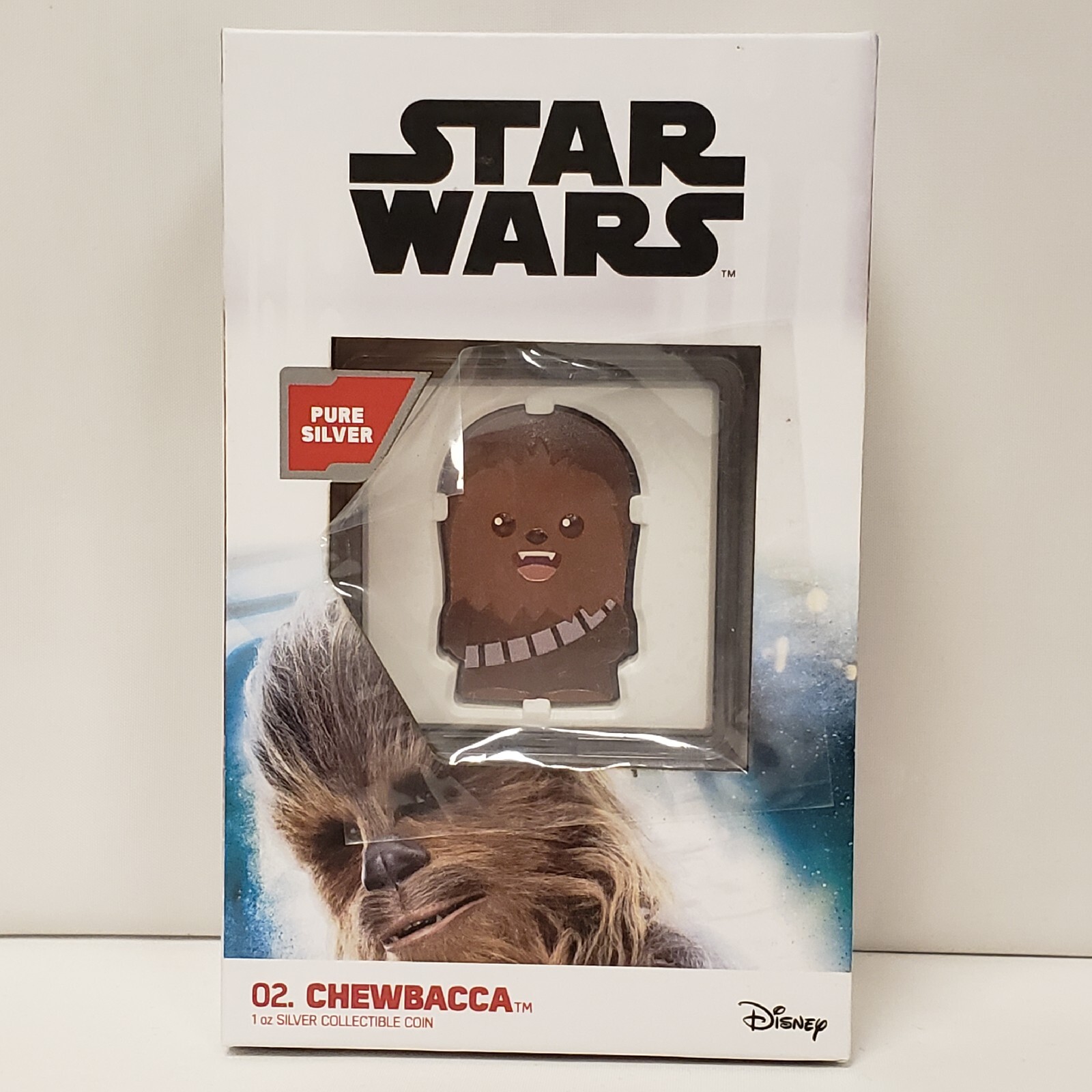 2020 $2 Niue 1 oz .999 Silver Chibi - Star Wars Chewbacca - Disney ...