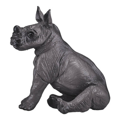 MOJO Wildlife & Woodland Rhino Baby Sitting Toy Figure - 387257 | eBay UK