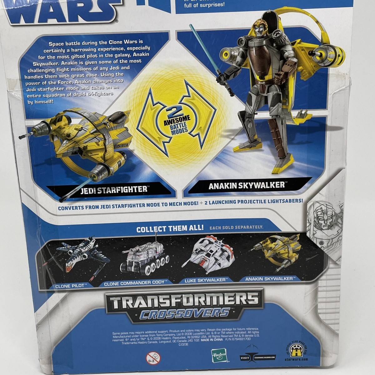 Anakin Skywalker Jedi Starfighter Revenge Of The Sith Transformers