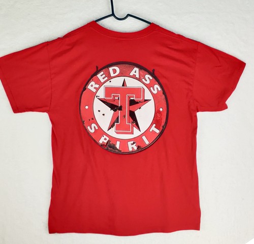 Red Ass Spirit Adult Large Texas A&M Aggies College Station Red T-shirt ...