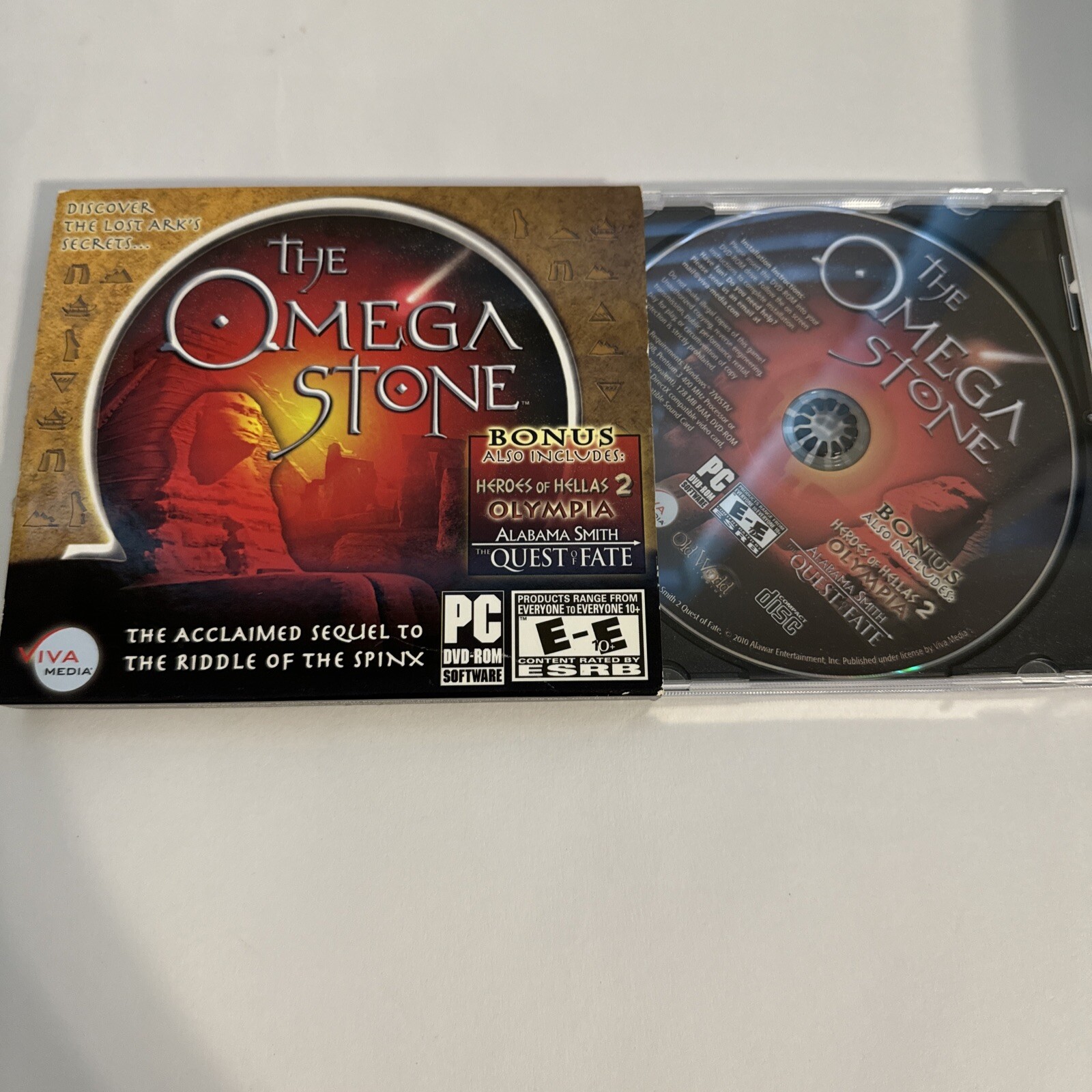 The Omega Stone PC Game DVD ROM Sequel To Riddle Of The Spinx Vintage ...