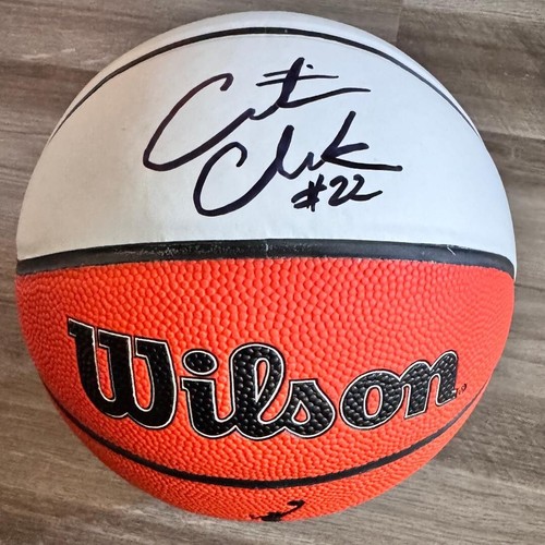 Caitlin Clark - Signed / Autographed Wilson WNBA Mini Basketball w/COA ...