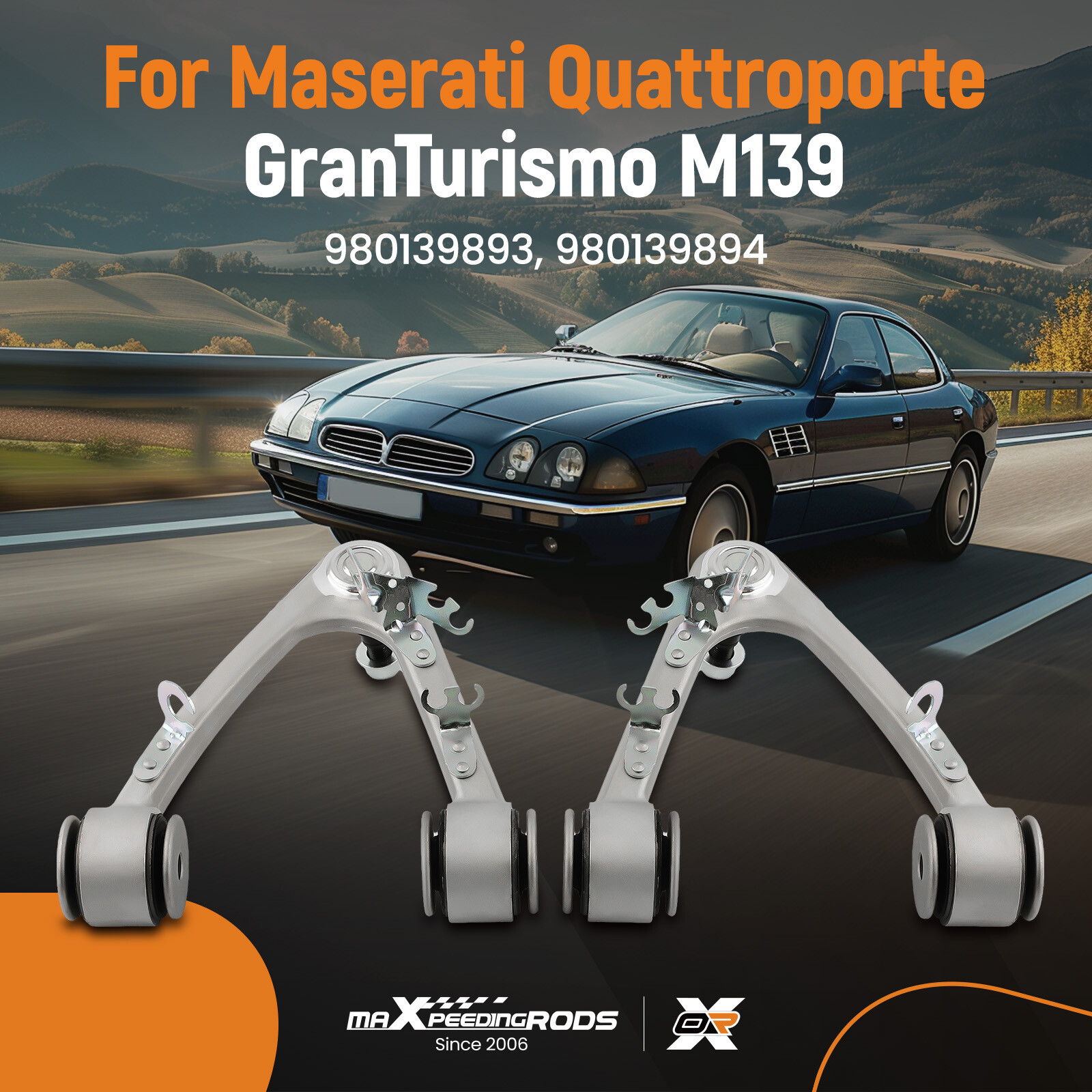 Front Upper Control Arms For 2008-2013 Maserati Quattroporte 2008-18 ...