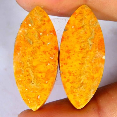 24.50Ct.100%Natural Great Collection Bumble Bee Jasper Eclipse Matched ...