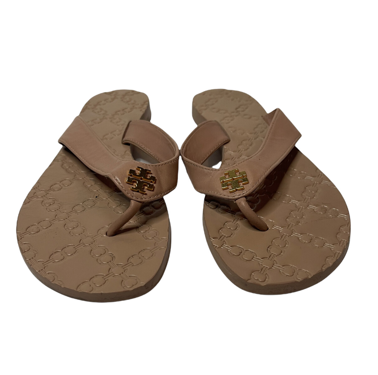 Tory Burch Monroe Light makeup beige/pink sandals size 6 | eBay