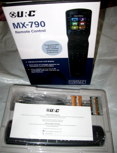 URC MX790 IR/RF PC Programmable Universal Remote w/ 2" Color Screen for ...