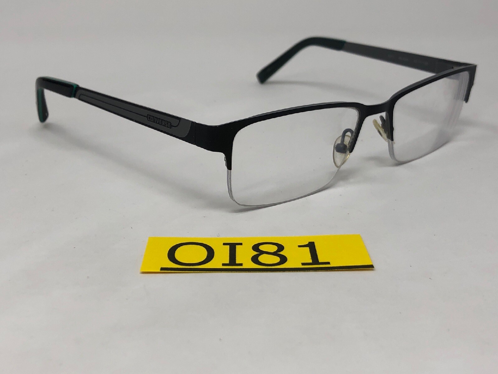 CONVERSE A211 Eyeglasses Frame Half Rimless 52-17-135 Gunmetal Grey ...