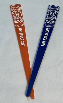 Tiki Fever 2021 Atlanta Rum Lot of 2 Swizzle Stir Sticks Tiki | eBay