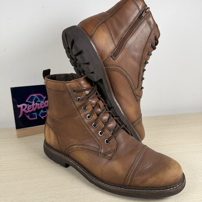 Clarks Men’s Ankle Boots Size 8.5 UK Batcombe Cap Brown Side Zip Boot ...