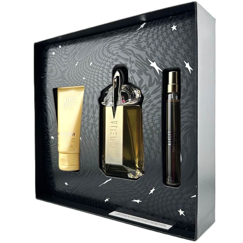 🌟 MUGLER Alien Goddess 3-Piece Gift Set – Eau De Parfum 2.0oz + Lotion ...