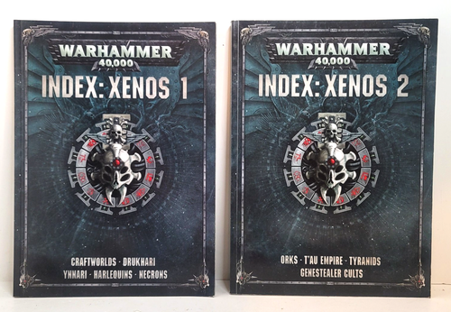 Warhammer 40K Index: Xenos 1 & Xenos 2 Supplement Softcover Books 2017 ...
